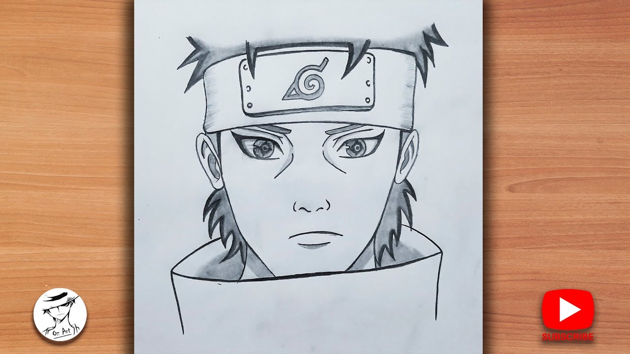 How to draw Shisui easy | Anime drawing step by step | Easy drawing ...