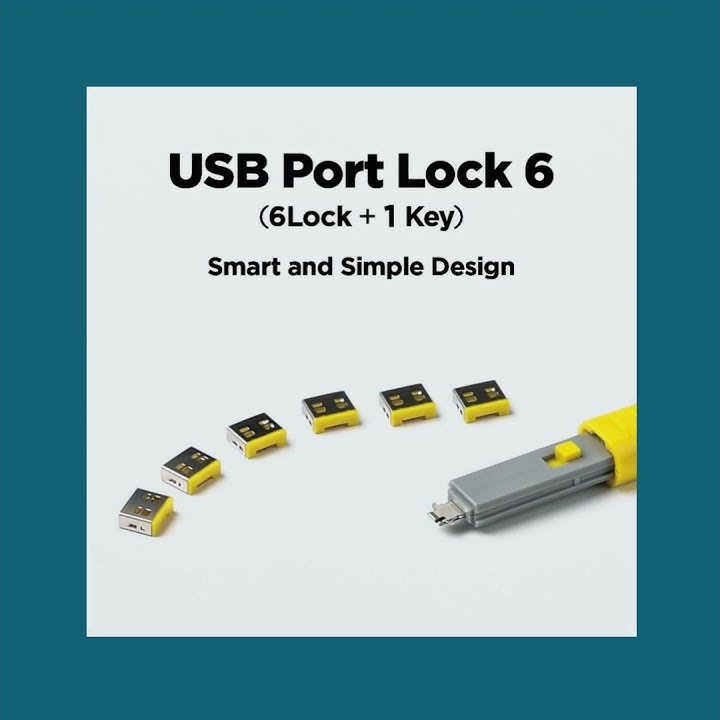 Smart Keeper USB Port Lock Basic with Key - YouTube