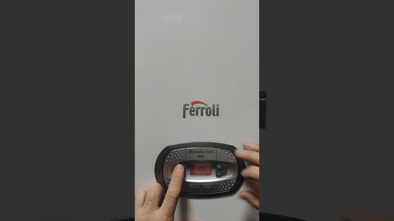 How to enter the parameters on the Ferroli bluehelix - YouTube