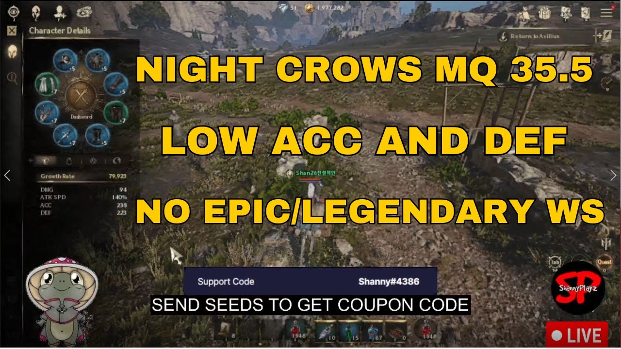 Night Crows MQ 35.5 LOW ACC AND DEF - Vitor - YouTube