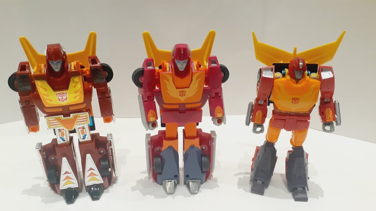 Review for Transformers Retro G1 Hot Rod Reissue in Show Colors - YouTube