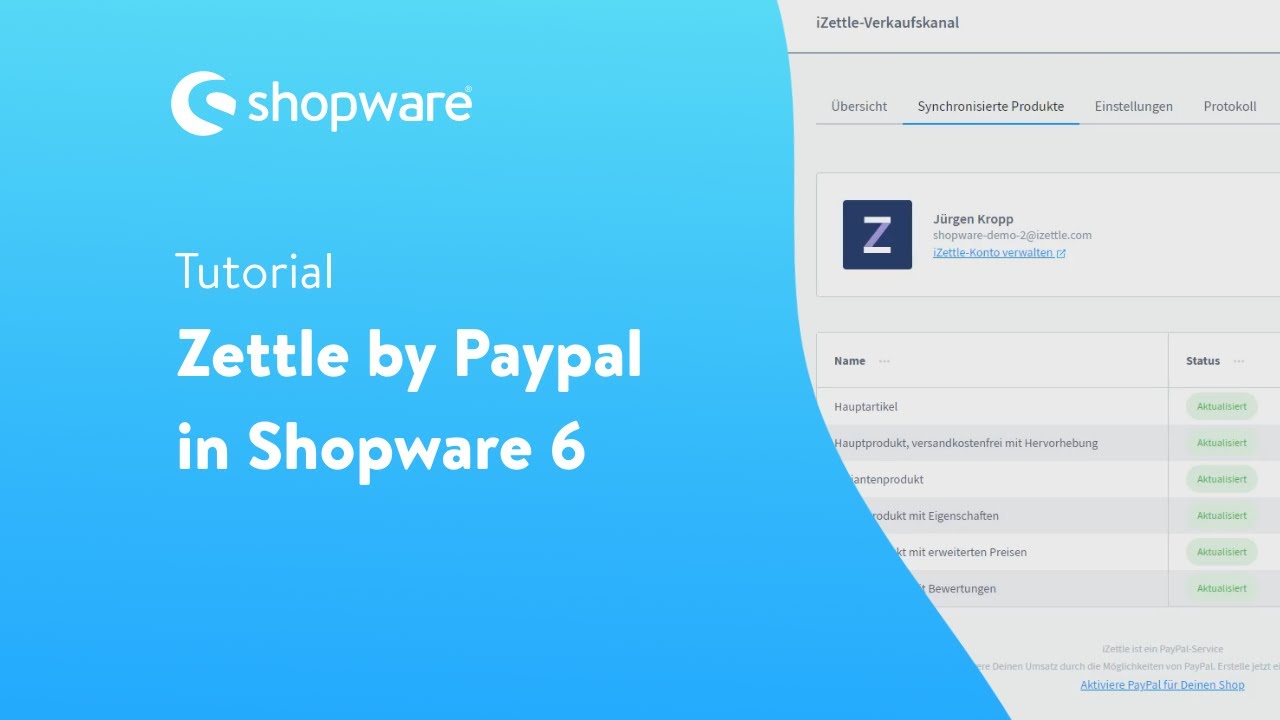 Zettle by PayPal (Shopware 6 Tutorial EN) - YouTube