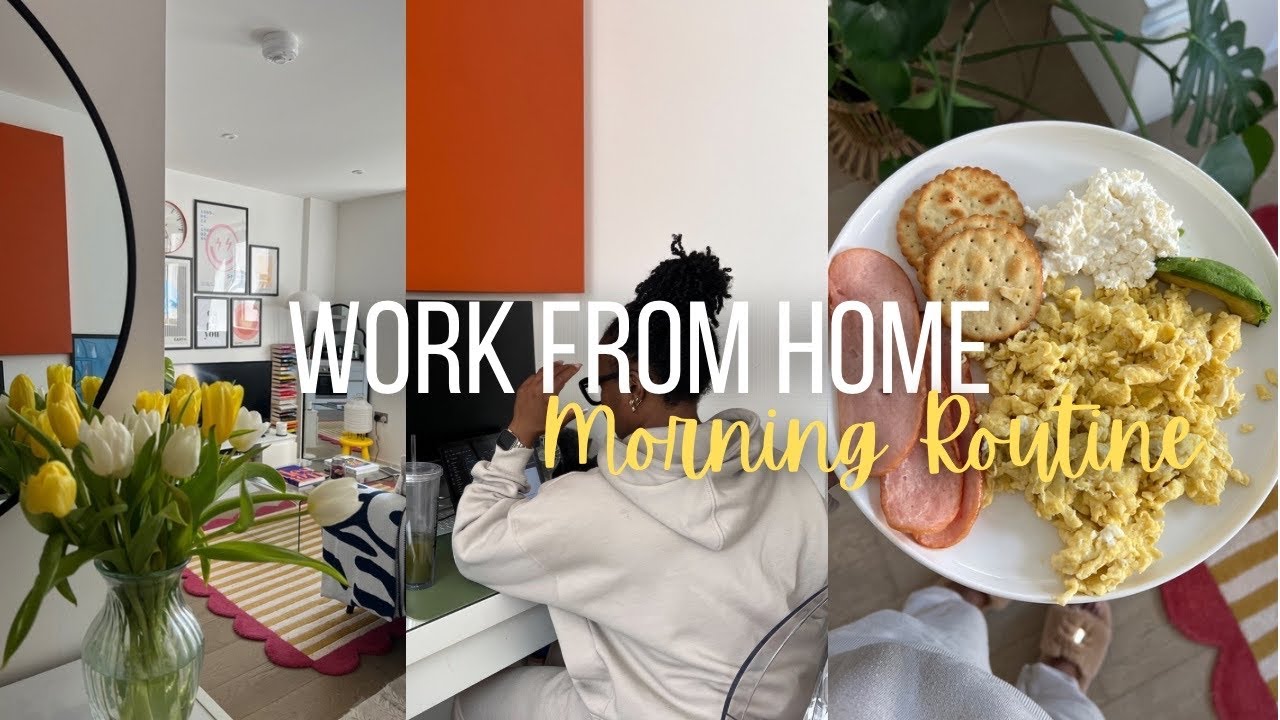 Realistic Work From Home Morning Routine | 9-5 Corporate Girl - YouTube