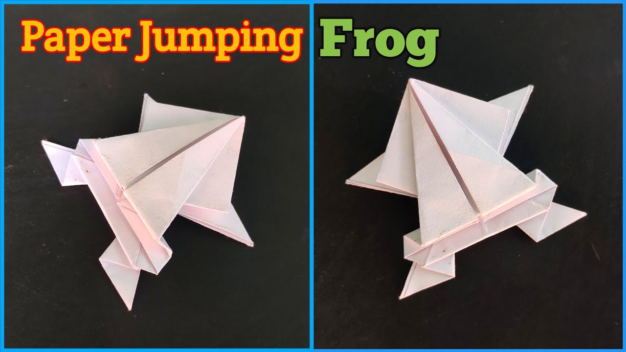 How to make a paper jumping Frog | How to make paper Frog | Origami ...