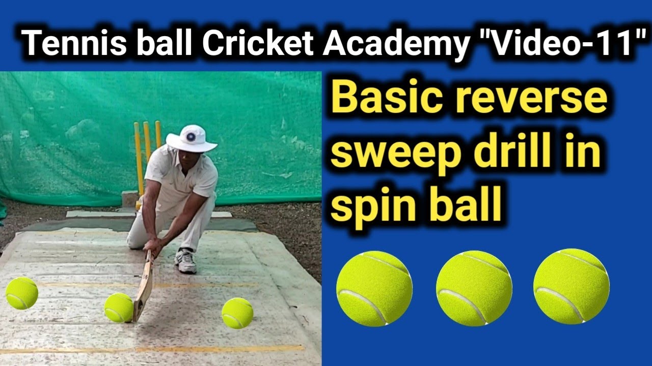 How to play reverse sweep in tennis ball cricket | reverse sweep basic ...