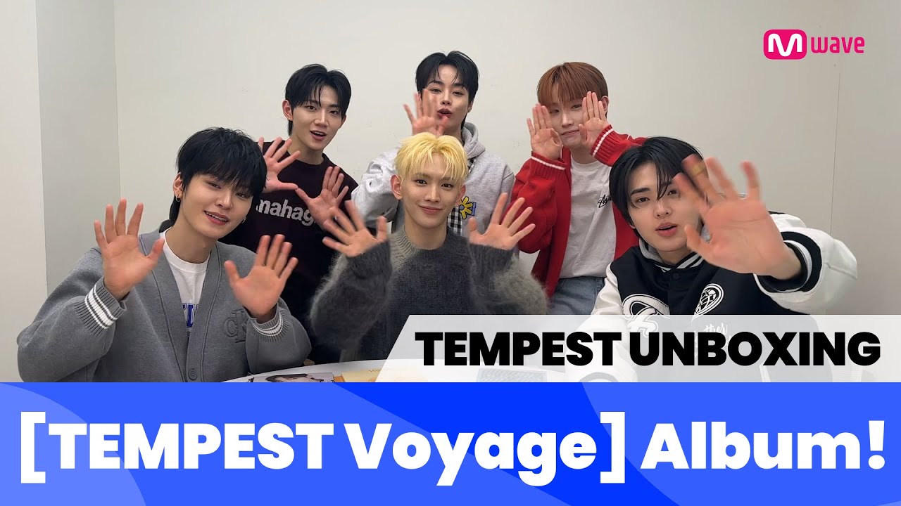 [Mwave shop] Unboxing TEMPEST [TEMPEST Voyage] Album💿 Let’s open the album with TEMPEST - YouTube