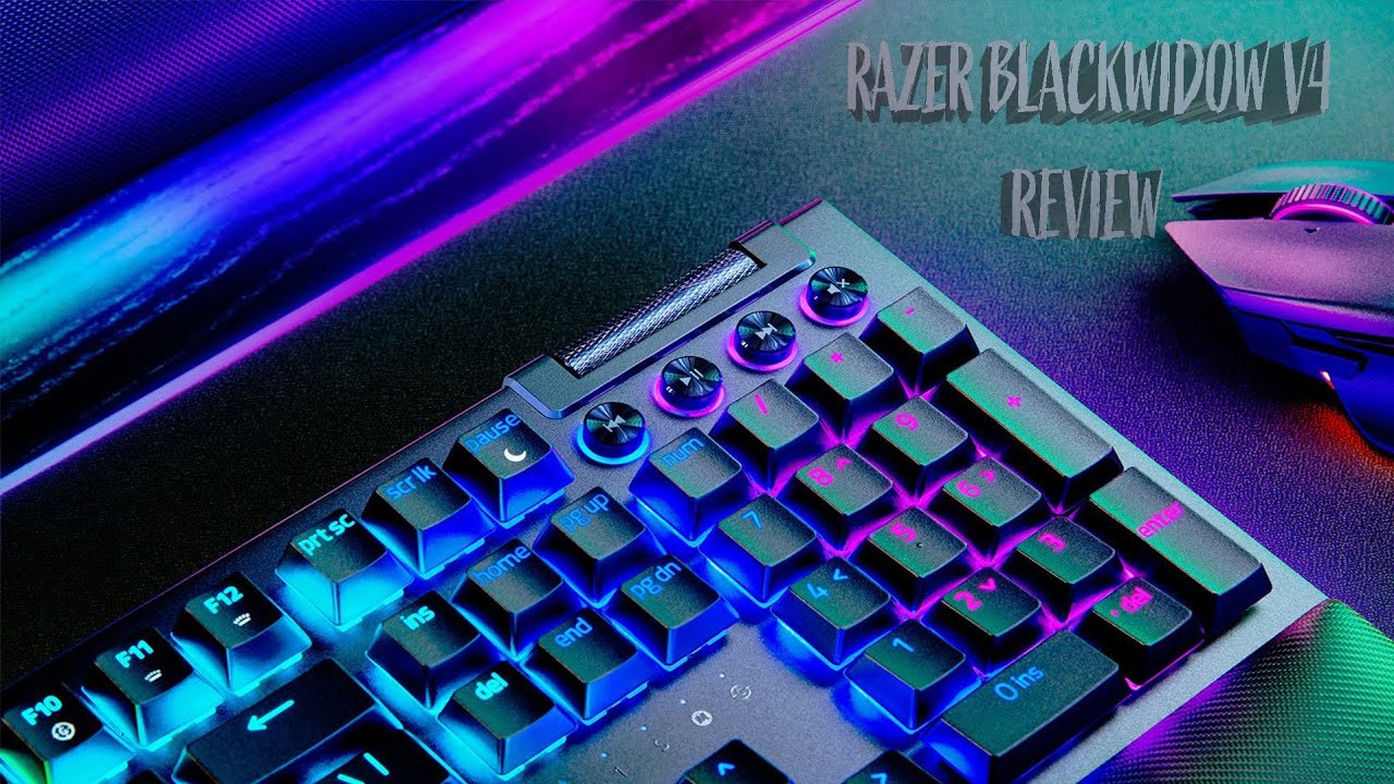 Razor BlackWidow V4 Keyboard Review! !! - YouTube