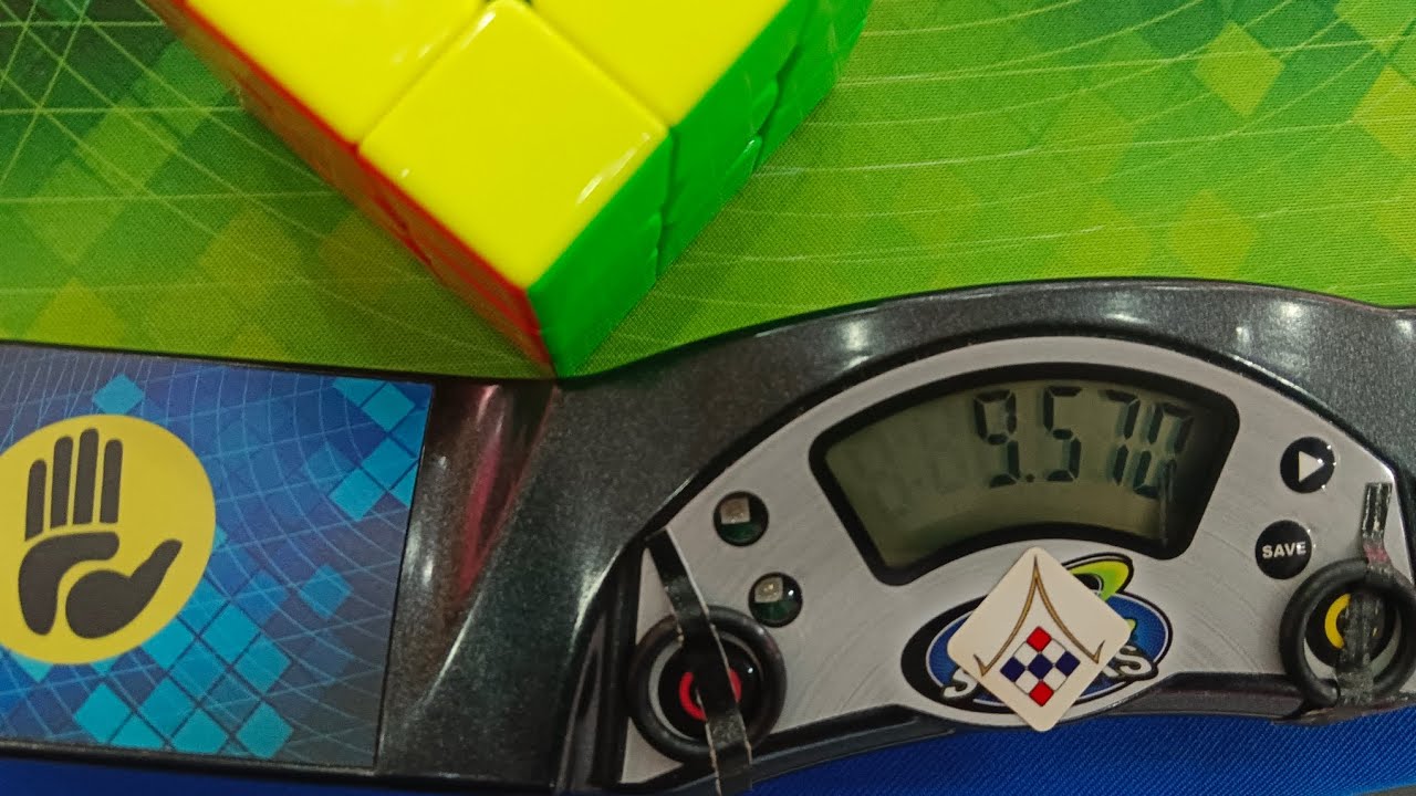 3x3 pr single 9.57(pll skip) - YouTube