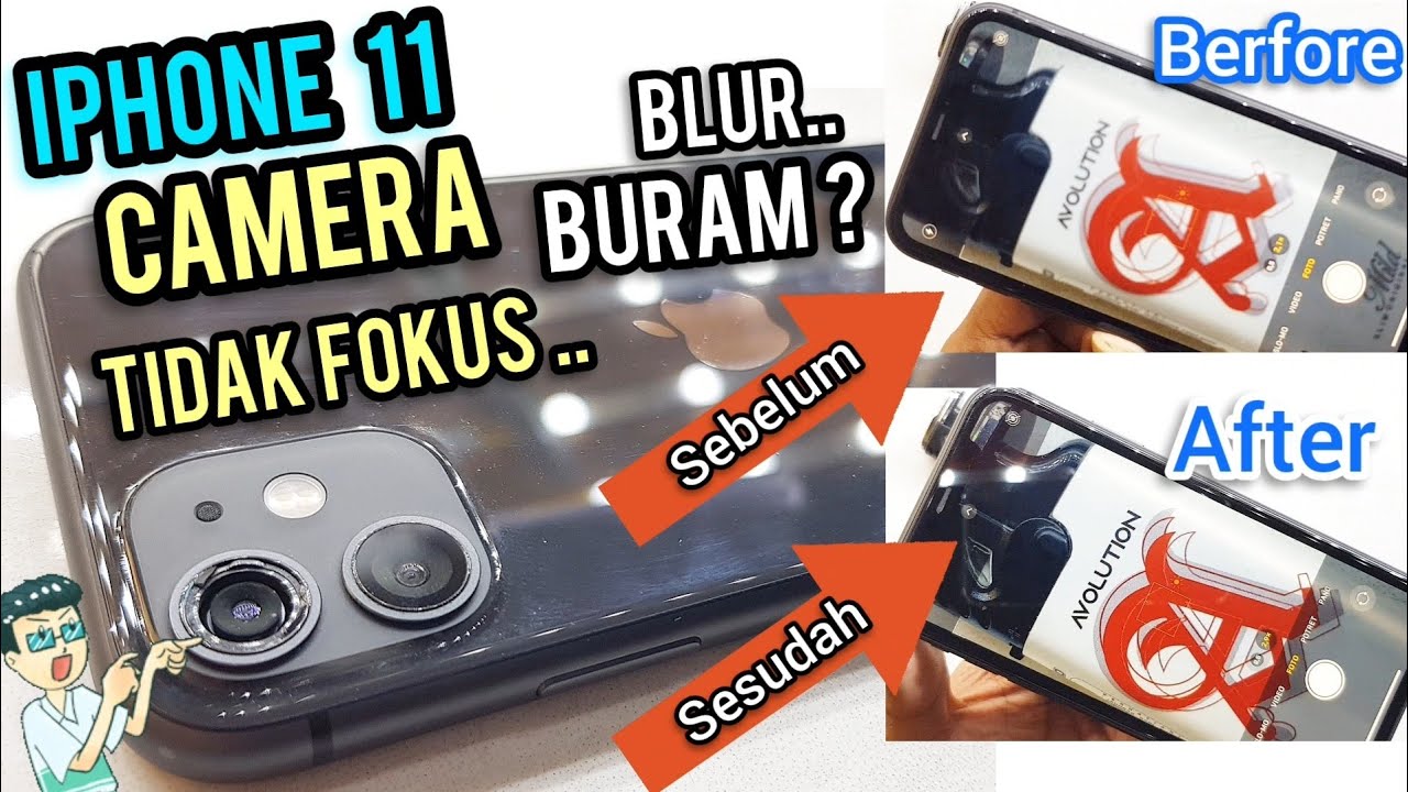 PERBAIKAN KAMERA IPHONE 11 || KAMERA BLUR | KAMERA TIDAK FOKUS | GANTI ...