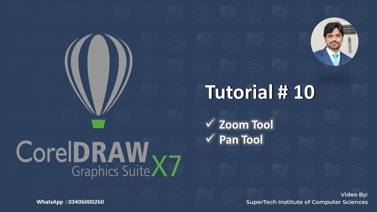 Zoom & Pan Tool in corel draw x7 Urdu/Hindi (10) - YouTube