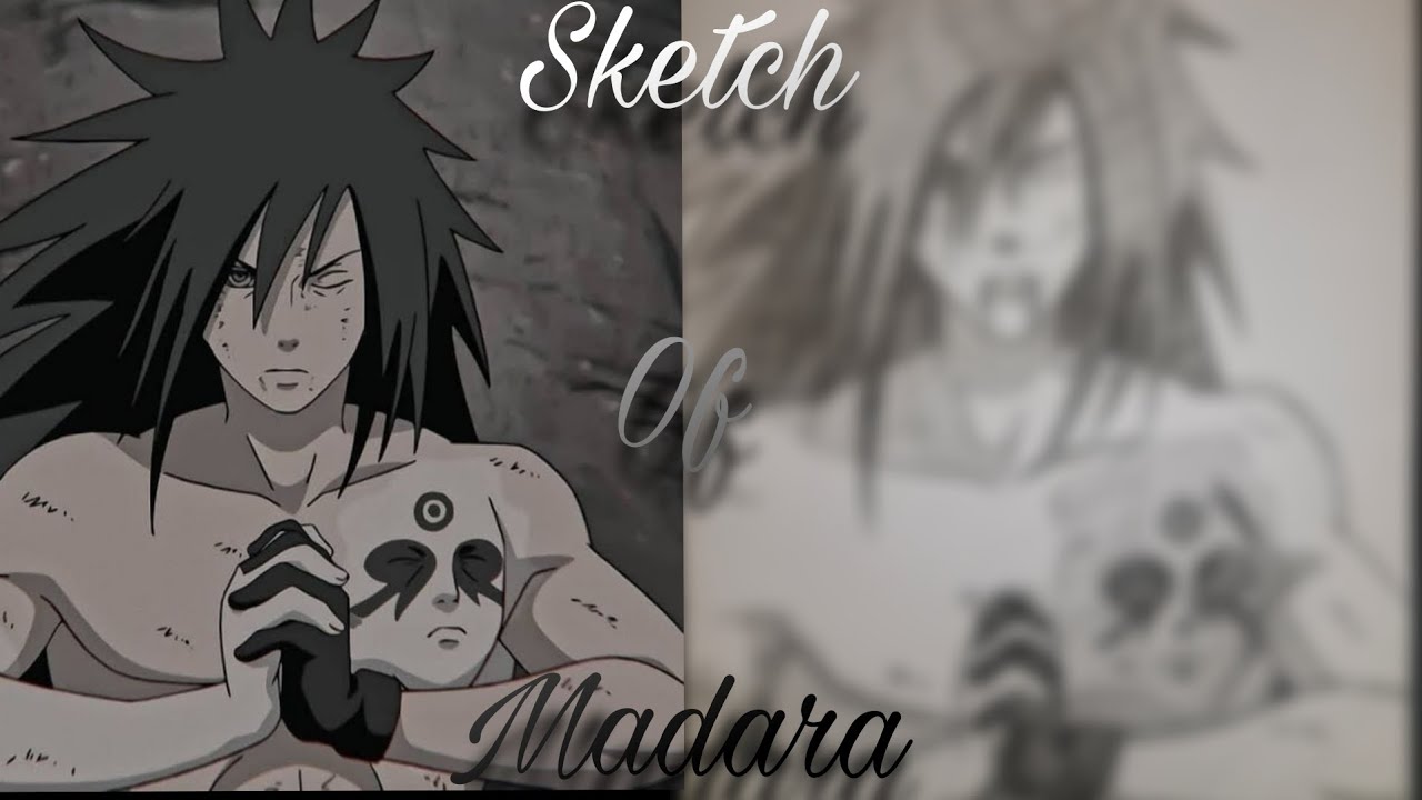 Drawing Uchiha Madara in timelapse ..#Anime #Naruto. - YouTube