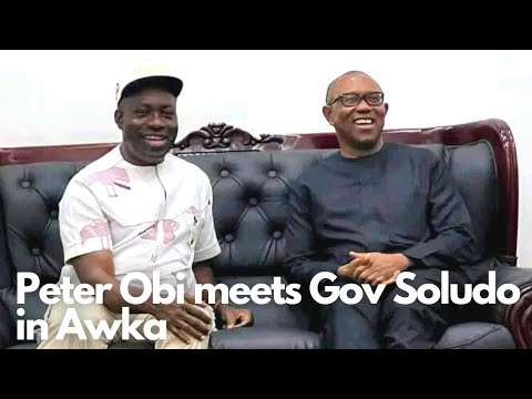 Peter Obi and Gov Soludo in a closed-door meeting at government house ...