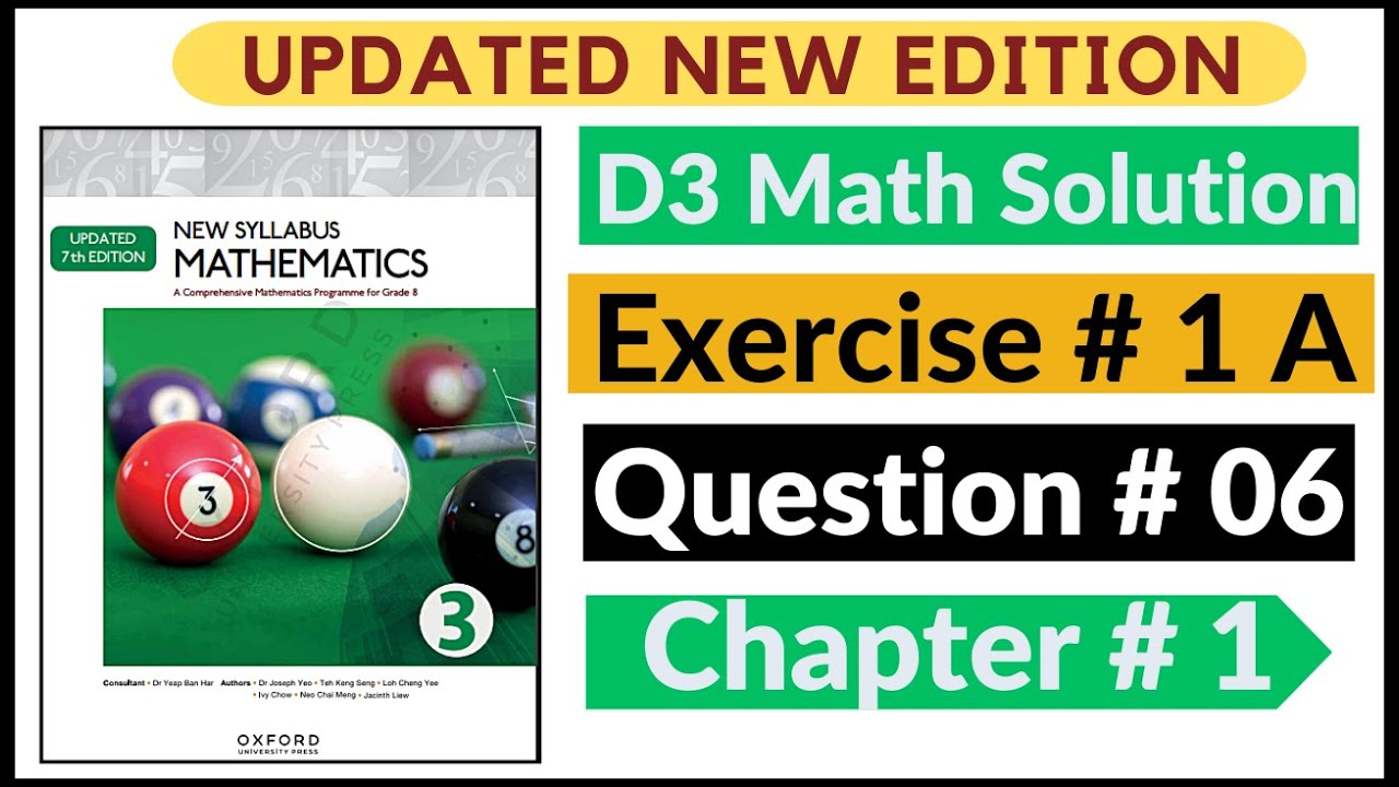 Exercise 1a Question # 6 Oxford New Syllabus Math Updated New Edition ...