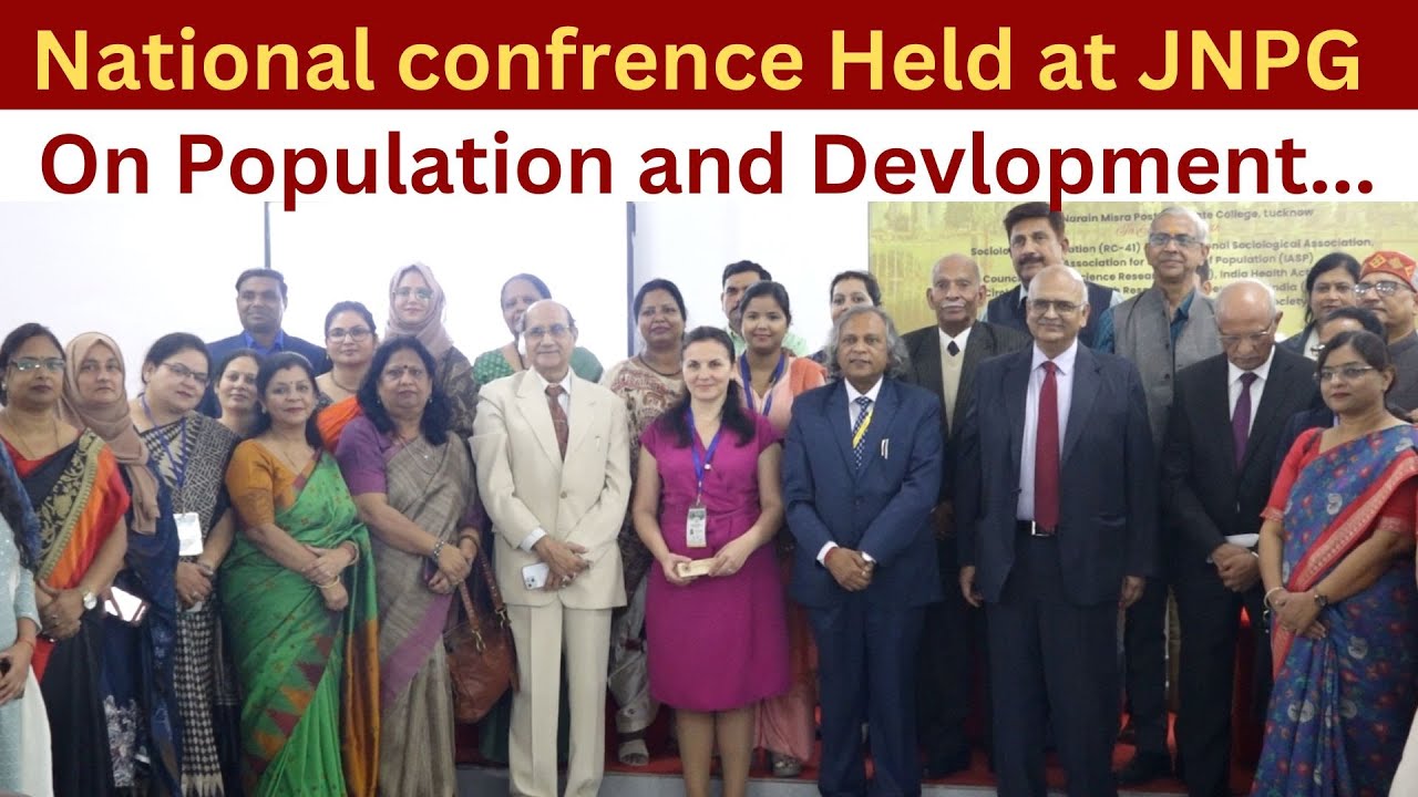 National confrence Held at JNPG on Population and Devlopment ...