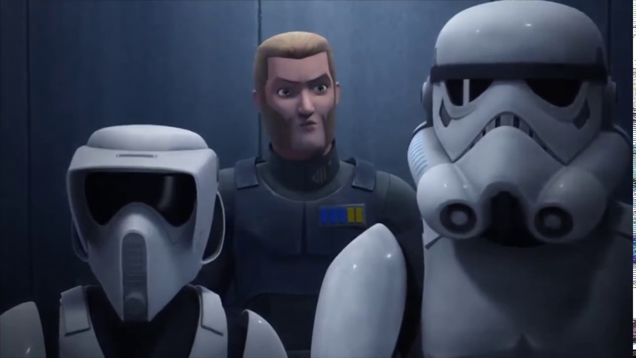 Star Wars Rebels Agent Kallus Helping Ezra And Kanan Escape - YouTube