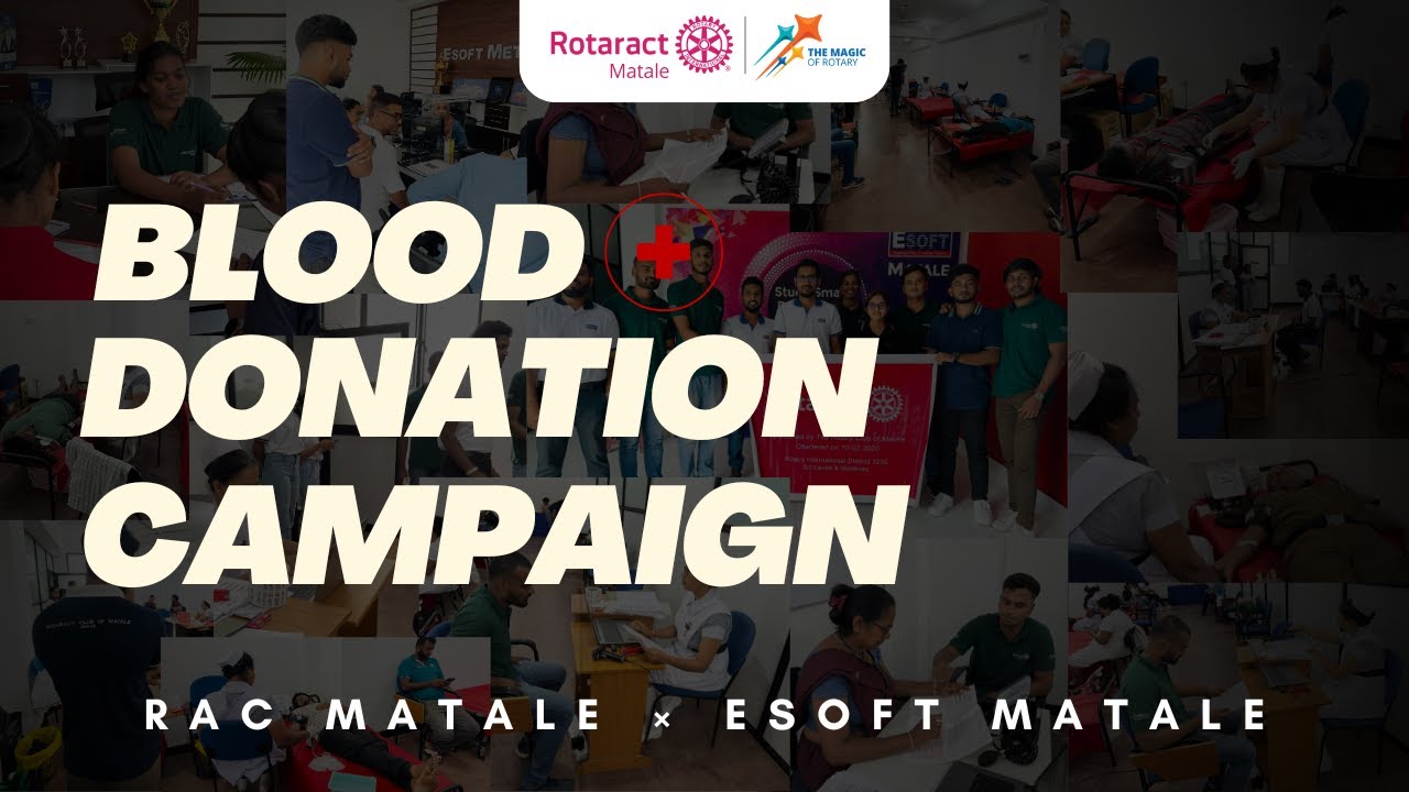 Blood Donation Camp 2024 - Rac Matale X Esoft - YouTube