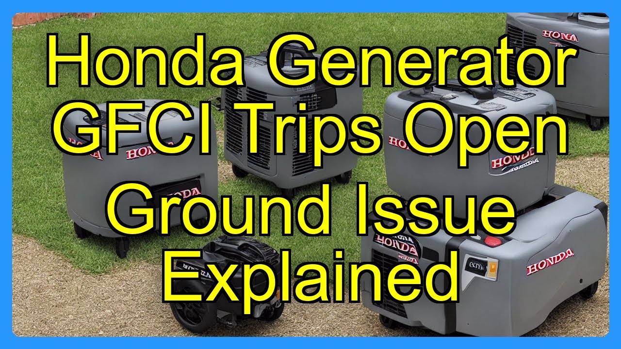 Honda Generator GFCI Trips Open Ground Issue Explained - YouTube