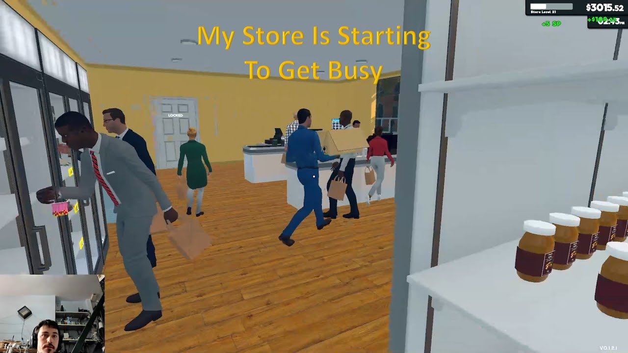Supermarket Simulator My Store Is Starting To Get Busy - YouTube