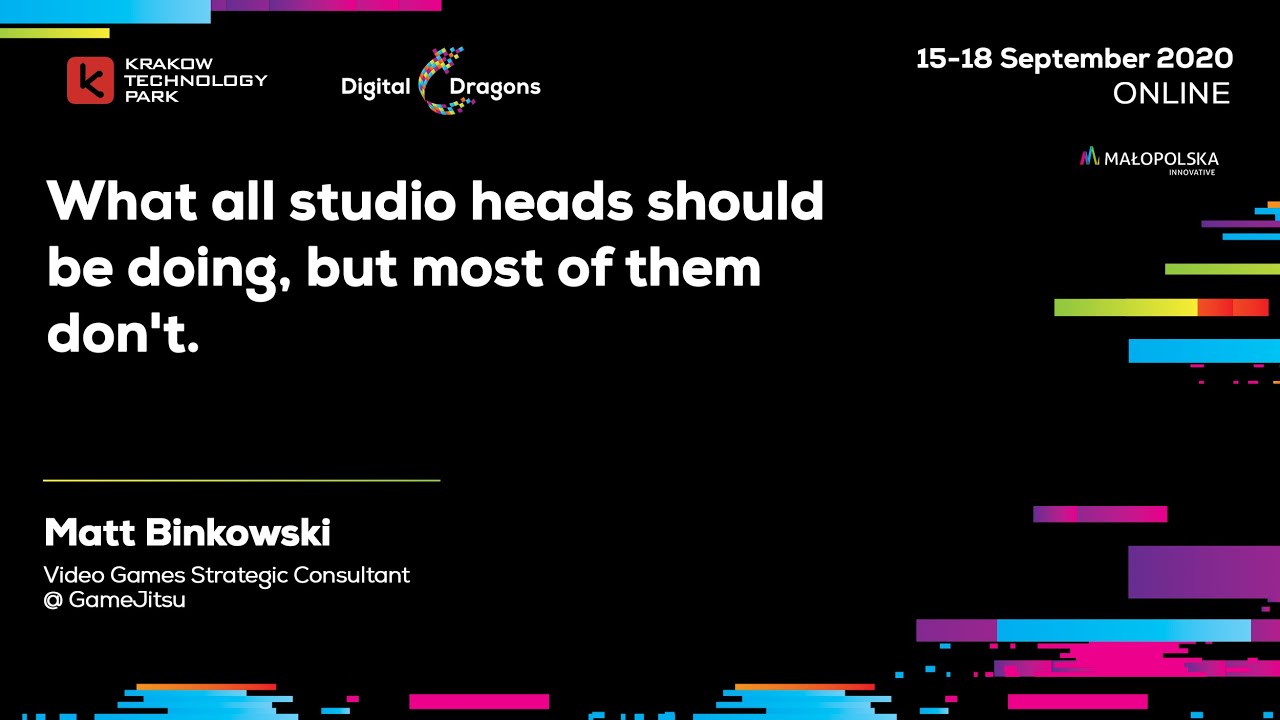 Matt Binkowski - What all studio heads should be doing, but most of ...