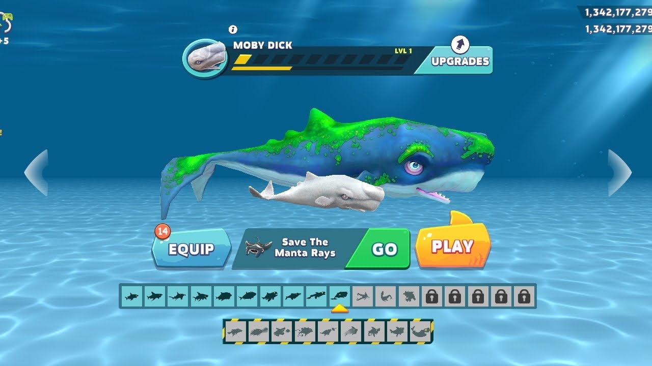 Hungry Shark Evolution Gameplay|(Moby Dick) #11 - YouTube