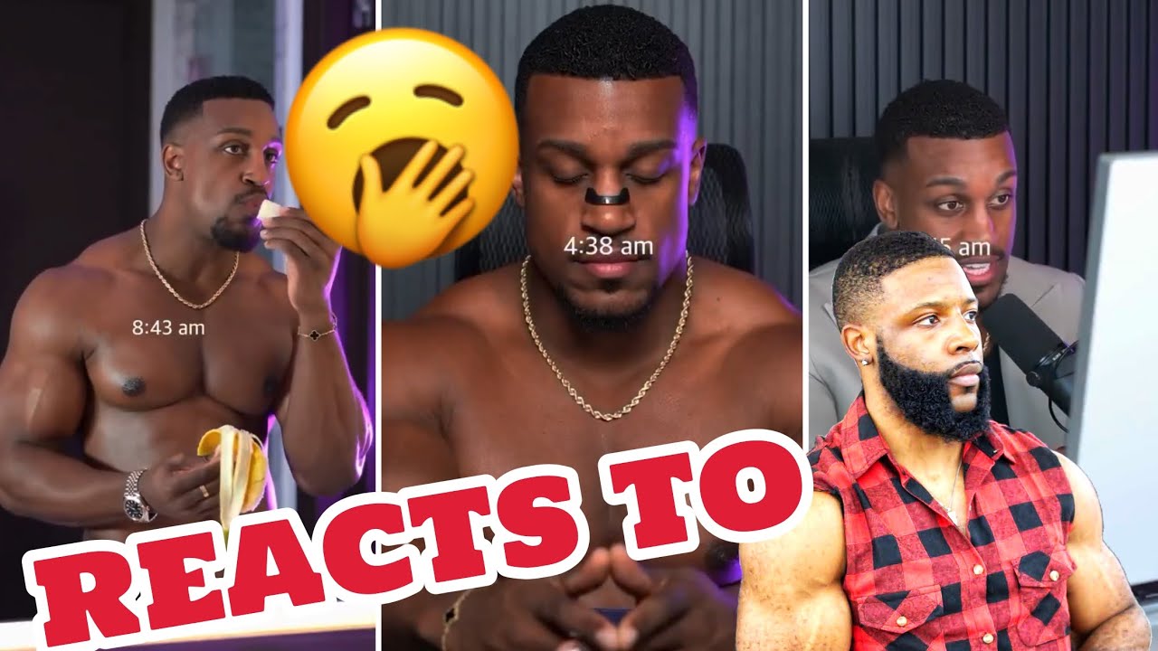 Personal Trainer REACTS TO Aston Hall's Morning Routine ! Is it corny ...