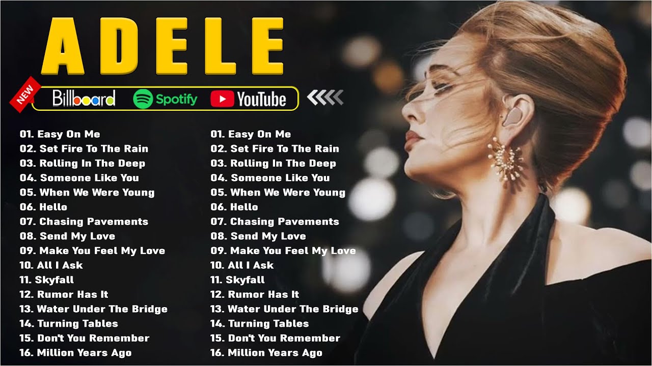 ADELE PLAYLIST 💖 GREATEST HITS FULL ALBUM 2024 - YouTube