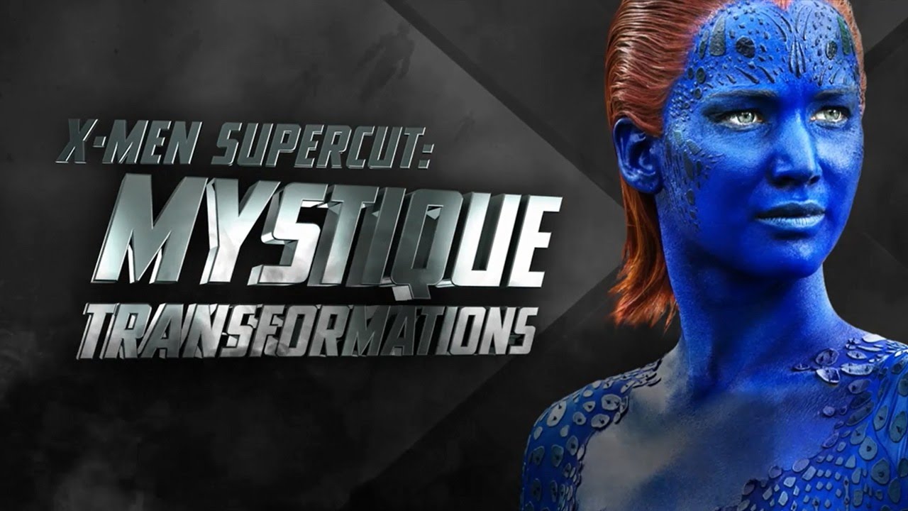 X Men Supercut Mystique Transformations Youtube