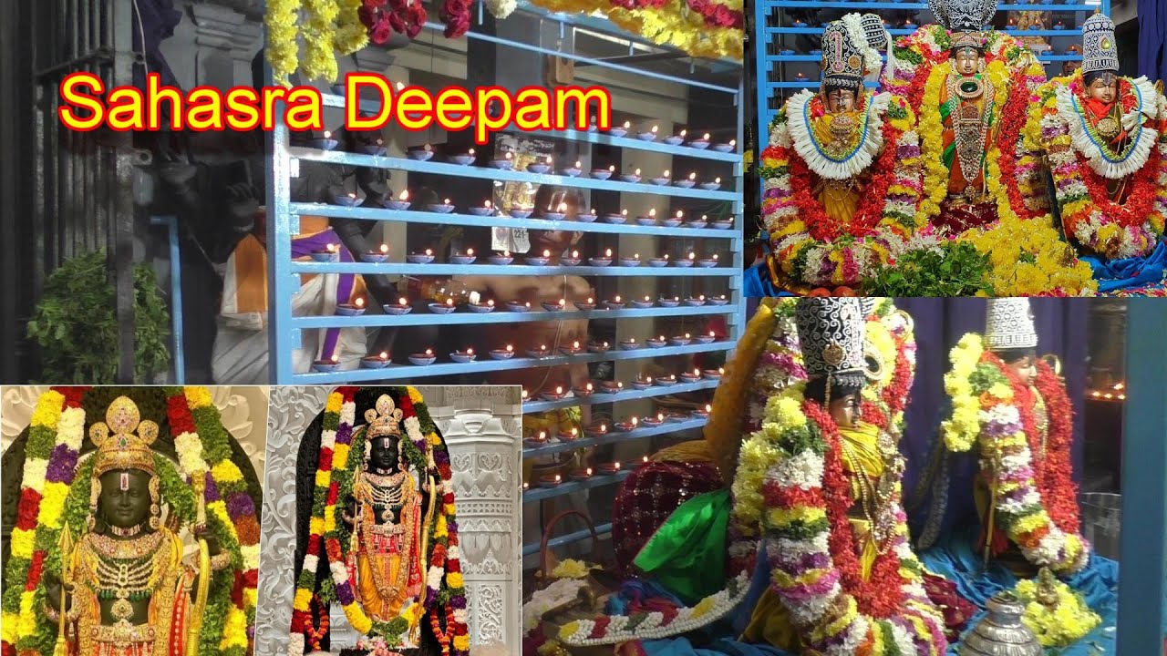 Sahasra Deepam Siva Vishnu Temple Jan 22 2024 - YouTube