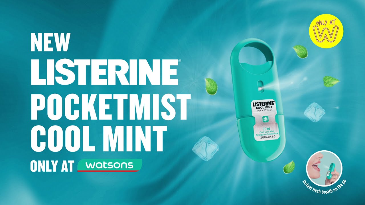 NEW Listerine® Pocketmist Cool Mint for Healthy Breath On The Go! - YouTube