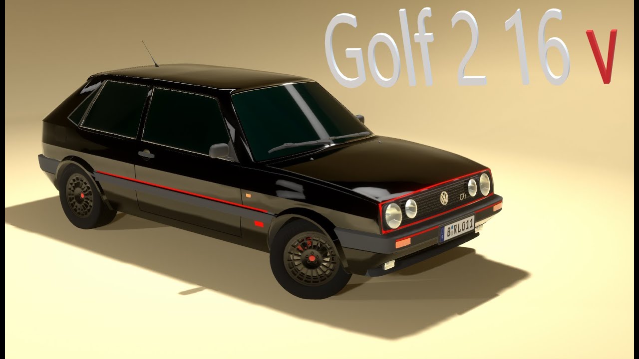 GOLF 2 16V CRASH - YouTube