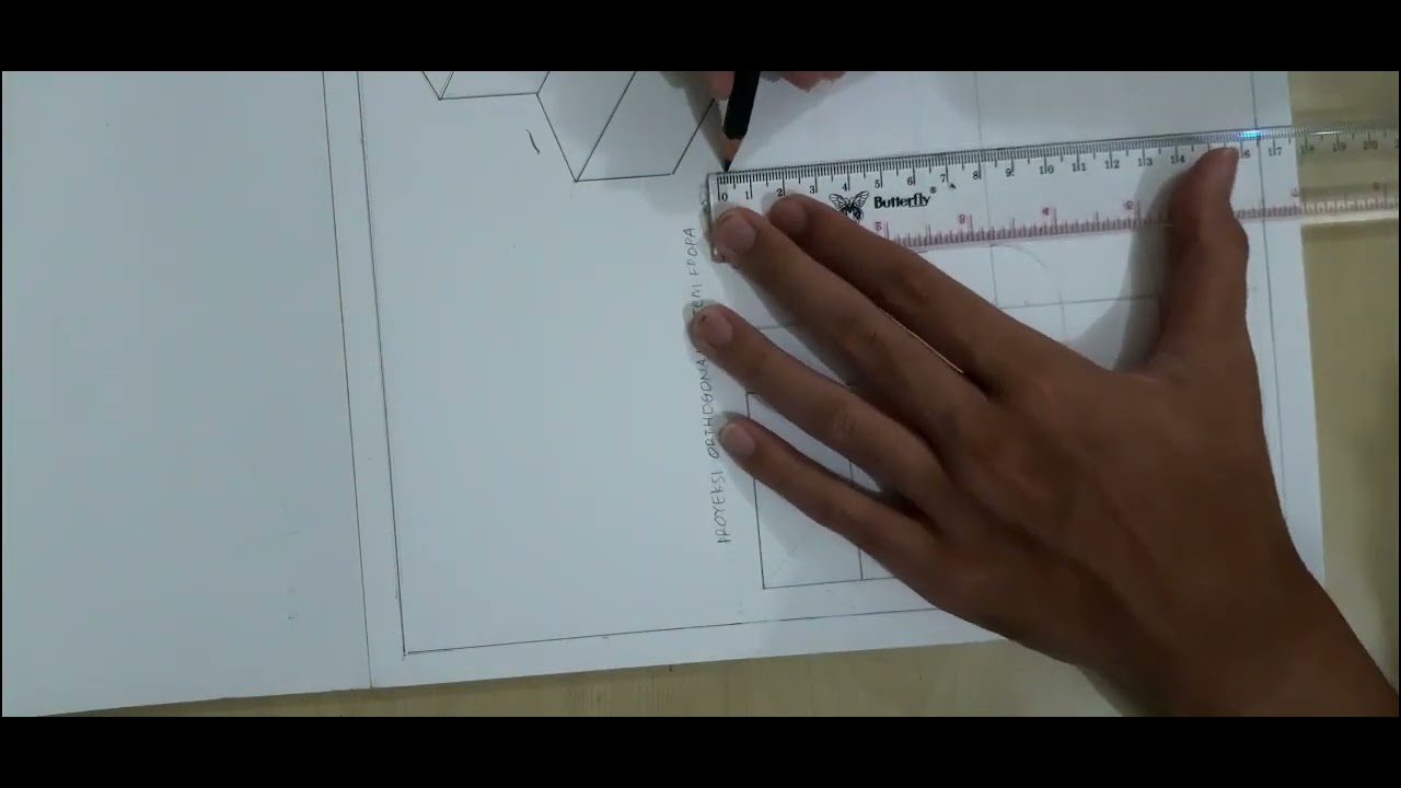 PROYEKSI ORTHOGONAL ( TUGAS MENGGAMBAR KONTRUKTIF) - YouTube