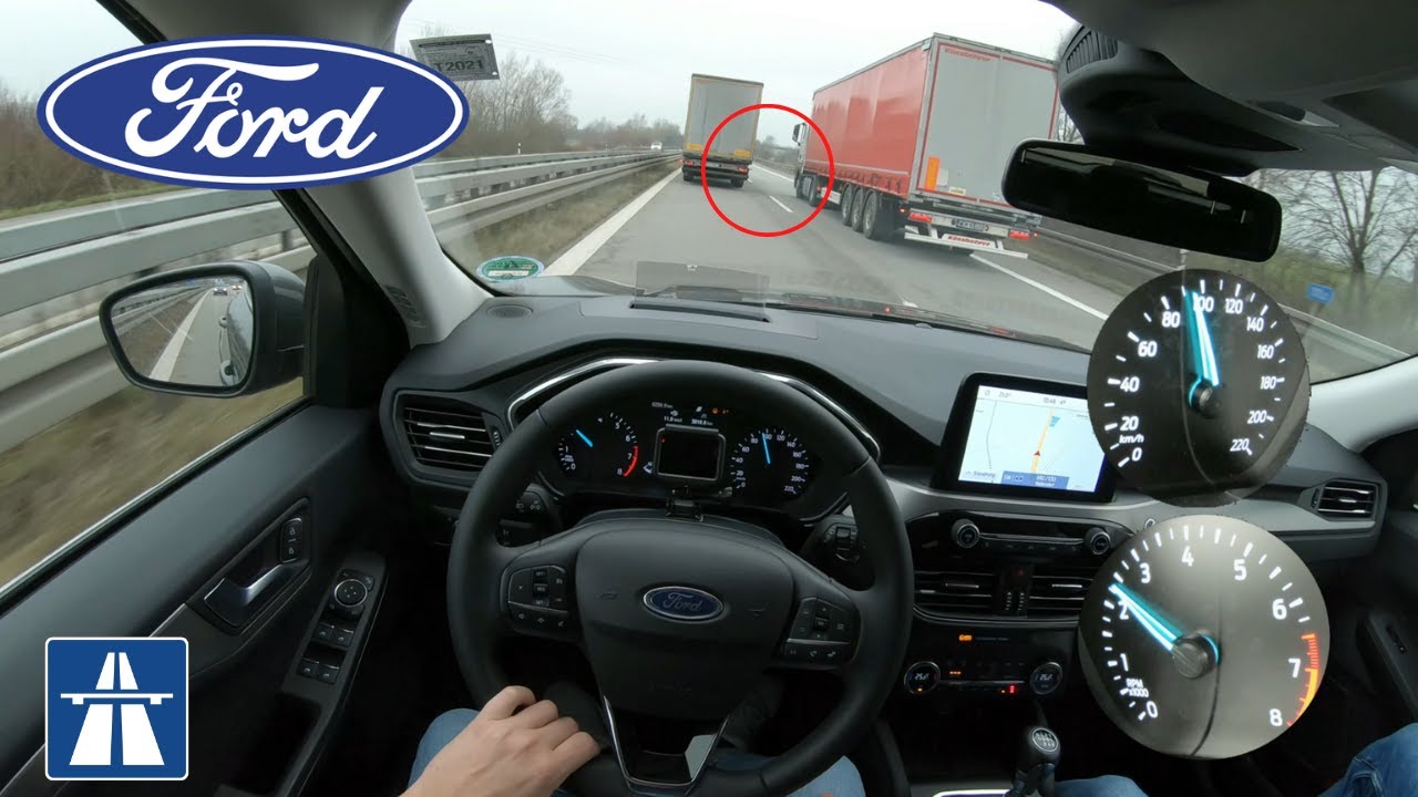 FORD KUGA 2020 1.5 ECO BOOST TOP SPEED DRIVE ON GERMAN AUTOBAHN - YouTube