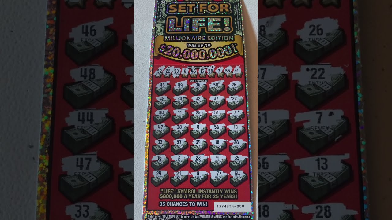 $30 Set For Life Scratch Off Ticket Win - YouTube