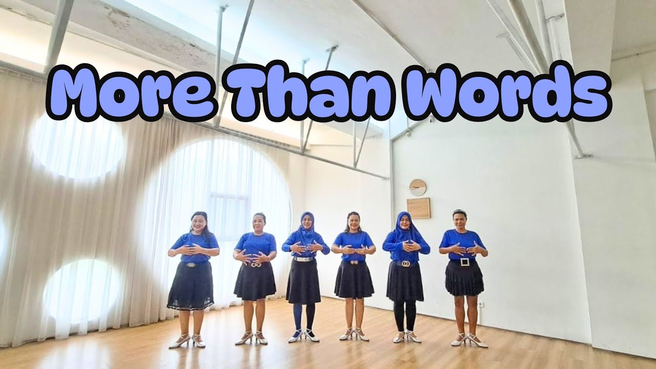 More Than Words Line Dance | Choreo : Lee Hamilton ( SCO ) - June 2024 ...