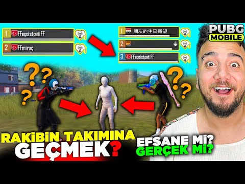 MAÇIN ORTASINDA RAKİP TAKIMA GEÇMEK MÜMKÜN MÜ? (OLUYO LAN!) PUBG Mobile Efsane Mi? Gerçek Mi?