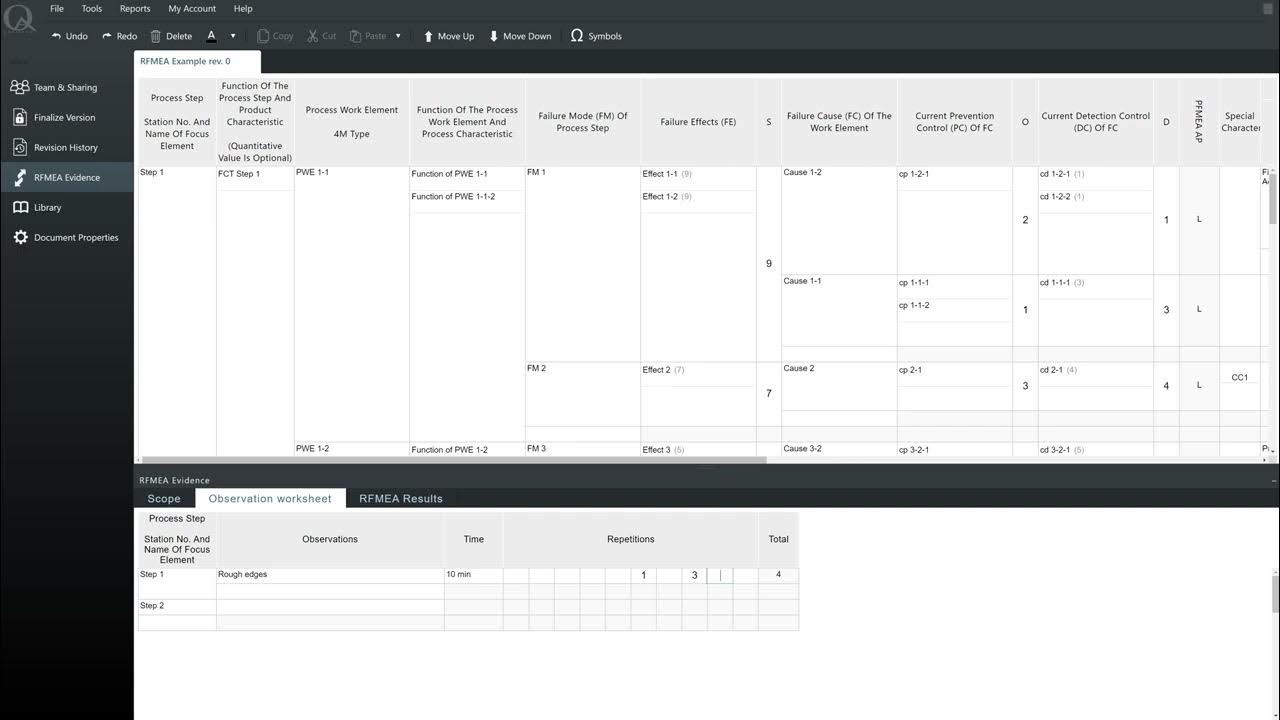 RFMEA Creating a Reverse FMEA in QA Assistant Studio MAX - YouTube