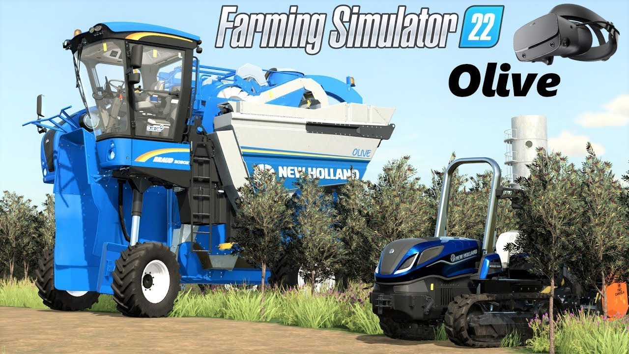 Farming Simulator 22 in Vr Oculus Rift S raccolta olive in time lapse ...