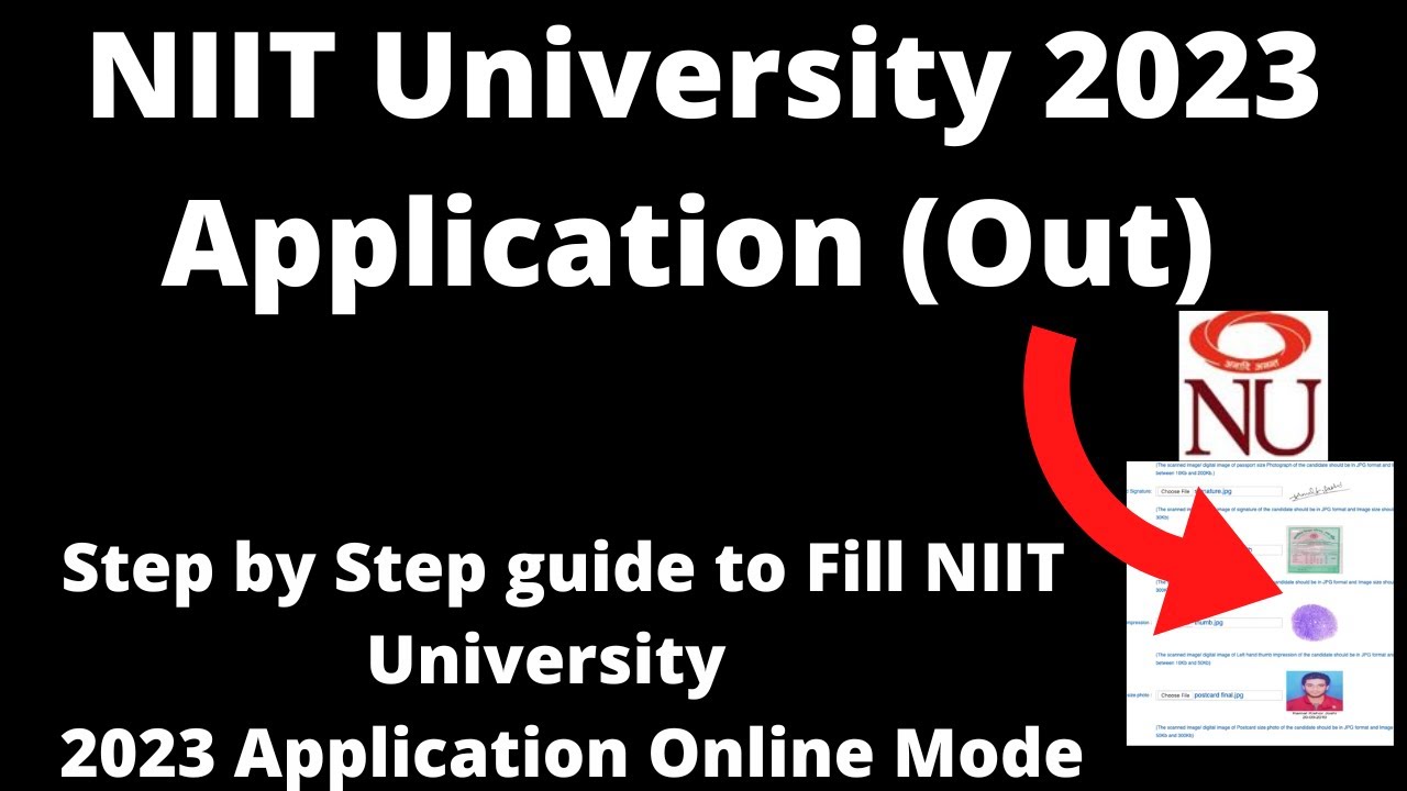Niit Application Form 2023 - Printable Forms Free Online