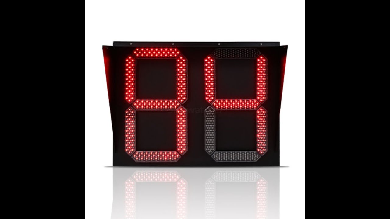 Square Metal Countdown Timer Traffic Light - YouTube