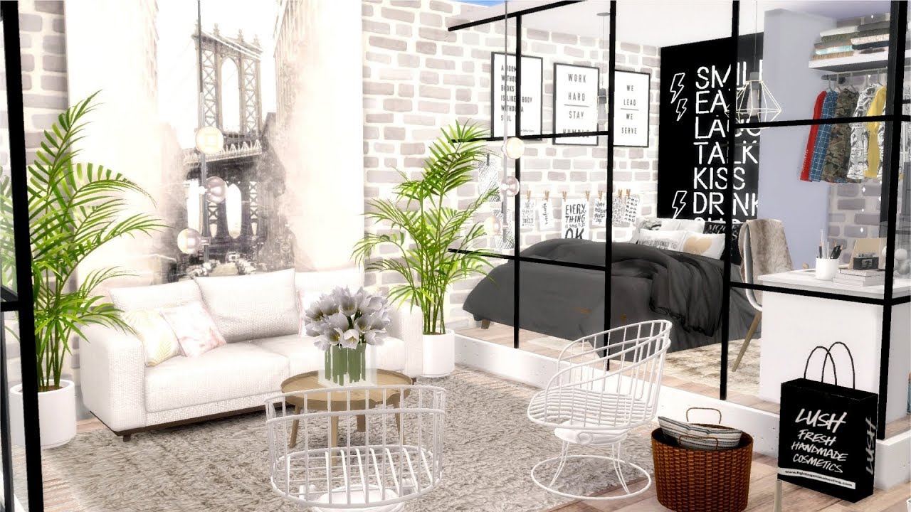 The Sims 4 | College Studio Apartment | Speed Build + Download Links ...