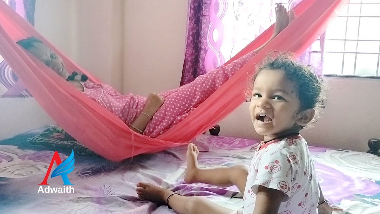 అమ్మకు ఉయ్యాల ఎలా ఉపుతున్నాడో చూడండి...! | Karne Adwaith - YouTube