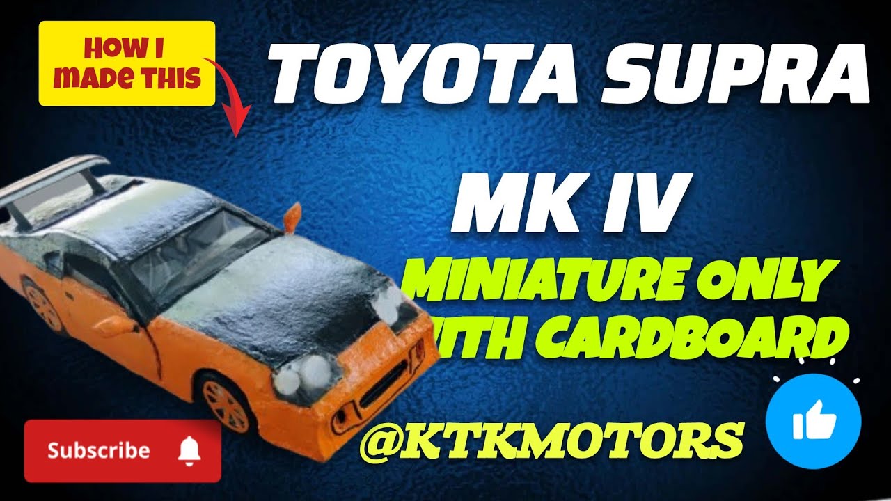First video of 2025....how i made this toyota supra mk4 miniature only ...