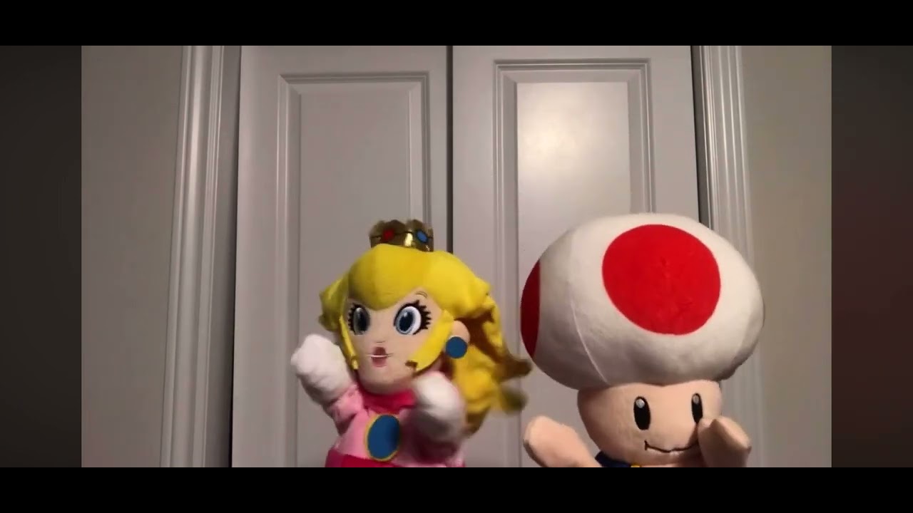 Princess peach and toad puppet show - YouTube