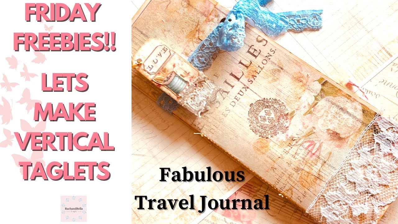 FRIDAY FREEBIES LETS MAKE VERTICAL TAGLETS!!! - Day 70 - YouTube