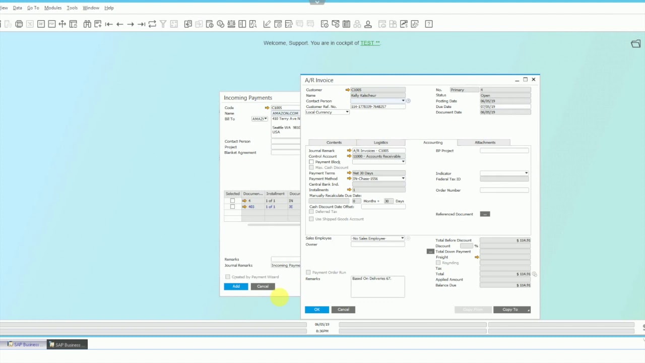 SAP Business One Consulting |Automatic Amazon Payments Integration to ...