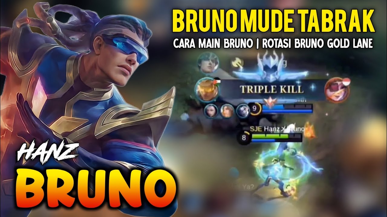 Cara Main dan Rotasi Bruno Gold Lane | Tutorial Bruno By Bruno Tiktok ~ MLBB - YouTube
