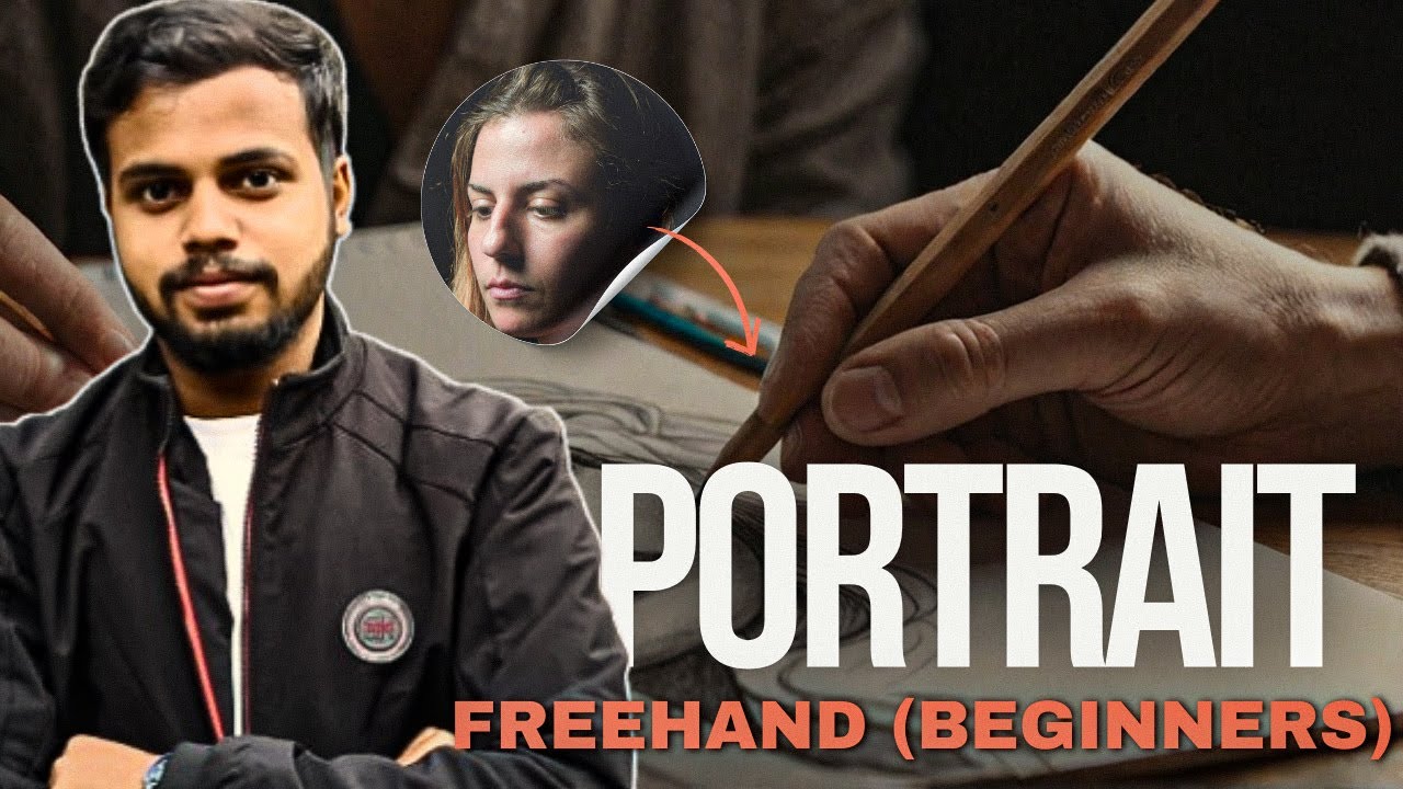 How To Draw ANY Portrait Freehand Like A Pro / beginner friendly - YouTube