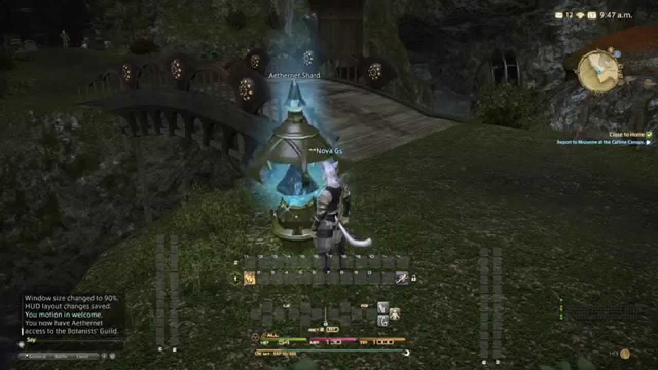 Aethernet Guide New Gridania FFXIV - YouTube