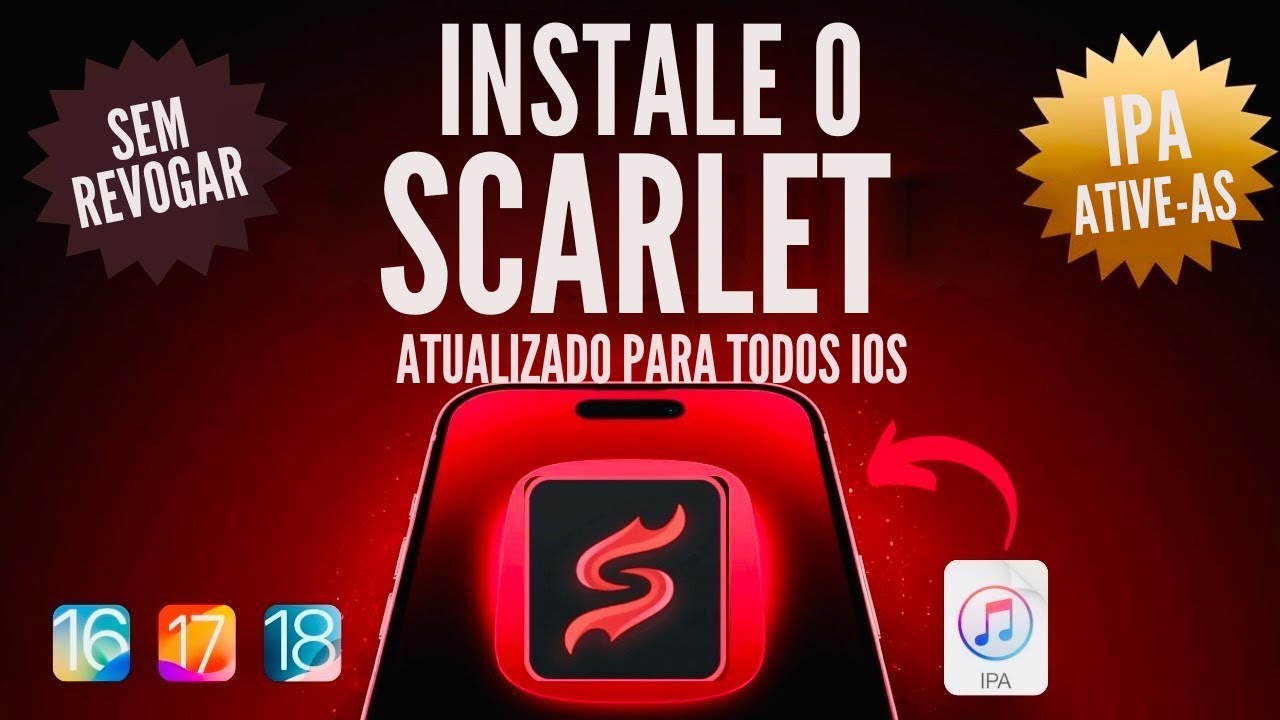🤬 SEM REVOGAR‼️😱 Como baixar o Scarlet no iPhone 🍎 Atualizado p/ iOS 18 ...