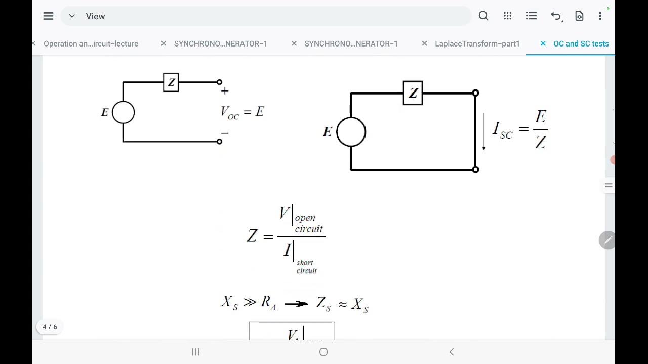 Determining the Synchronous Reactance - YouTube